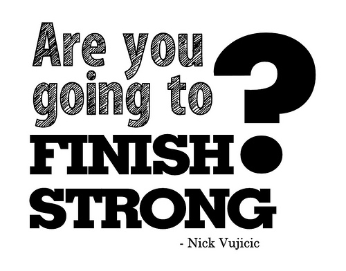 "Finish Strong" Word-Art Freebie