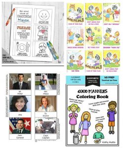 20+ Free Printable Manners Cards, Booklets, Charts, and Games - Bits of ...