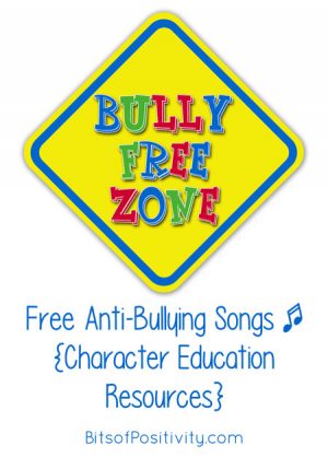 Free Anti-Bullying Songs {Character Education Resources} - Bits of ...