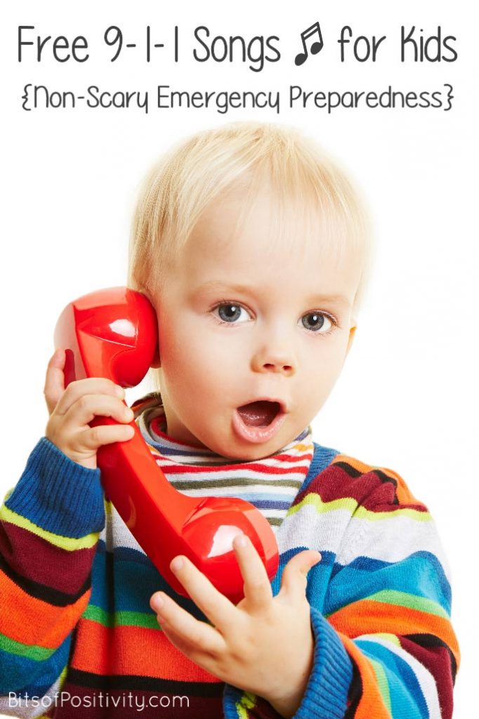 Free 9-1-1 Songs for Kids {Non-Scary Emergency Preparedness} - Bits of ...