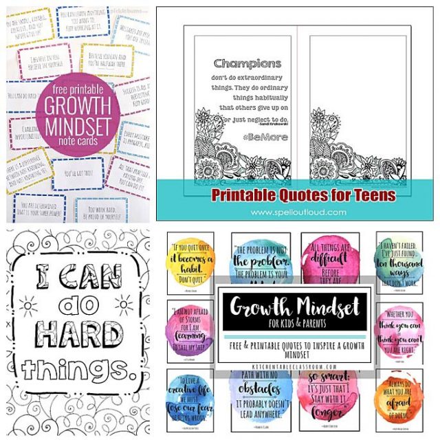 The Ultimate List of Free Growth Mindset Printables for Kids and Adults ...