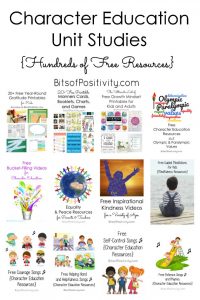 Character Education Unit Studies {Hundreds of Free Resources} - Bits of ...